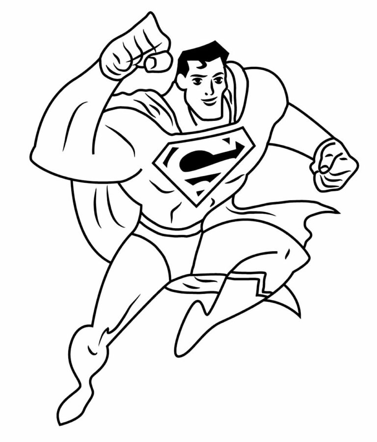 Desenhos do Super-Homem para Colorir e Pintar