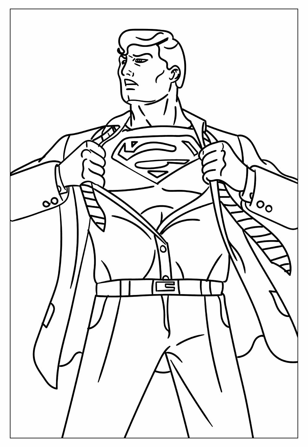 Desenhos do Super-Homem para Colorir e Pintar