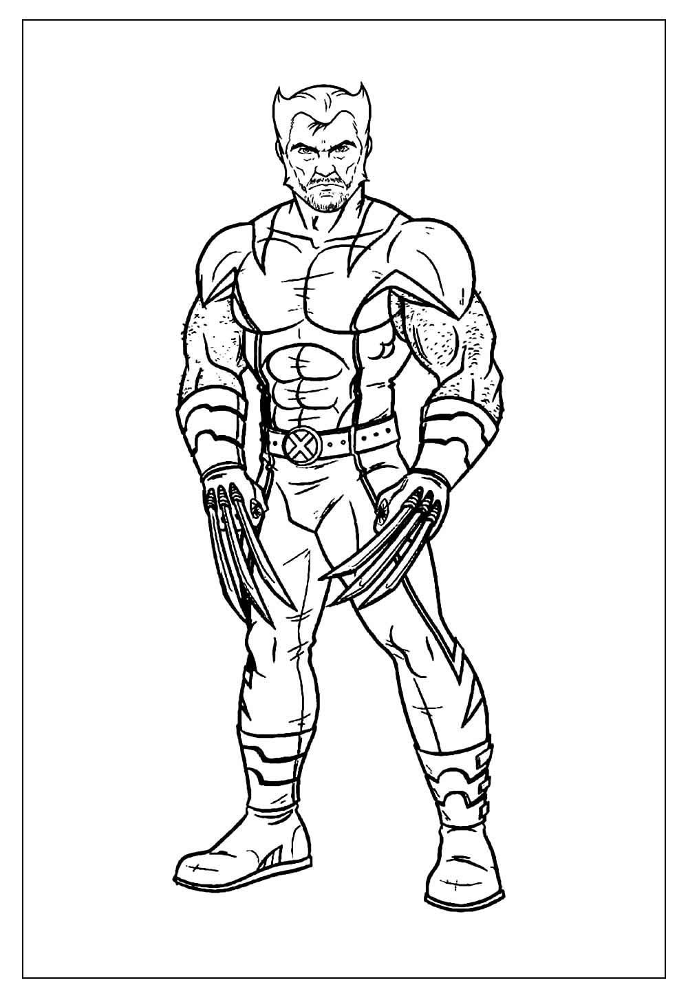 Desenhos do Wolverine para Colorir e Imprimir