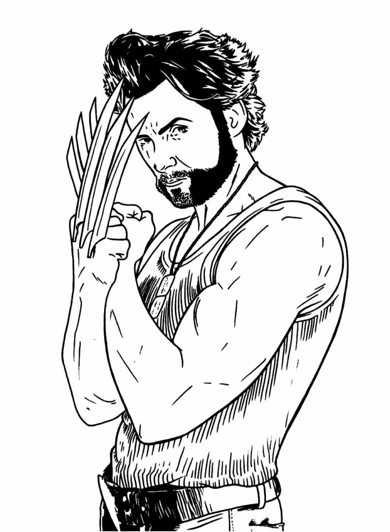 Desenhos do Wolverine para Colorir e Imprimir