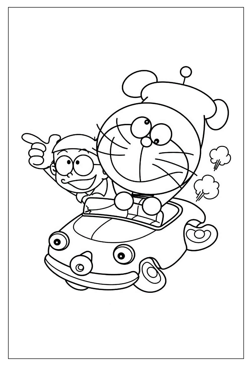 Desenhos do Doraemon para Colorir e Pintar - Tudo Para Colorir