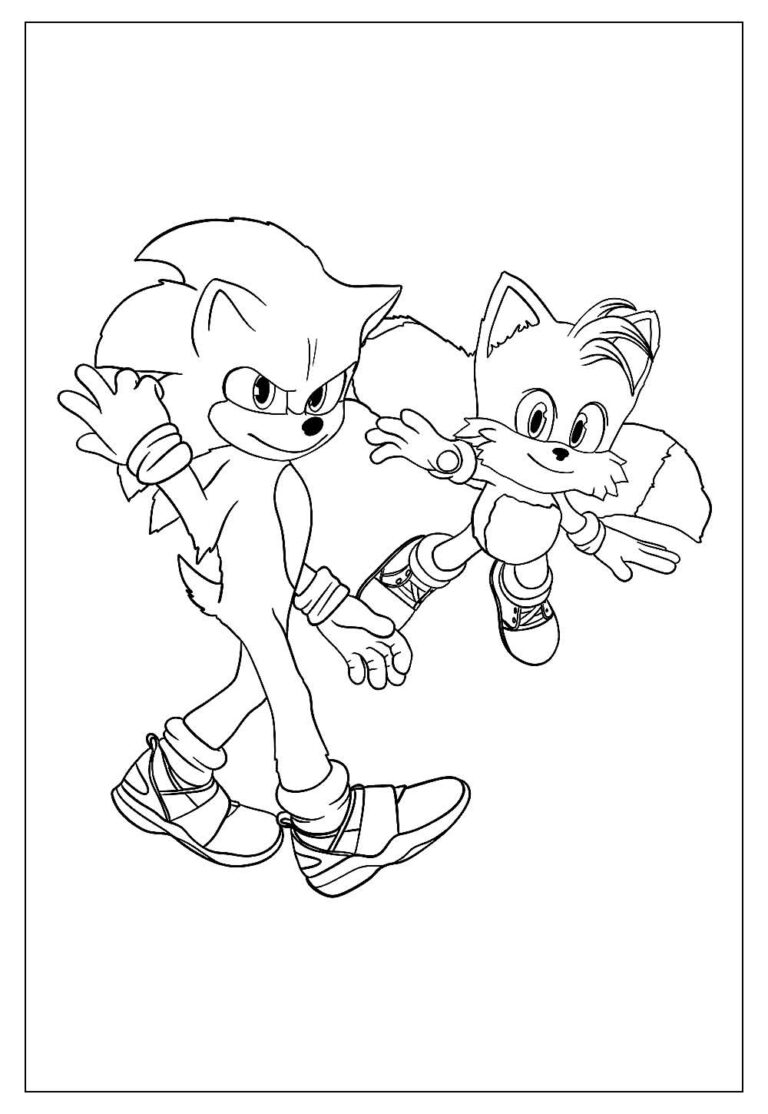 Desenhos de Tails - Modelos para Colorir