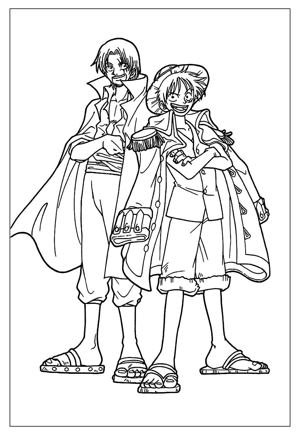 Desenhos do One Piece para Colorir e Pintar - Tudo Para Colorir