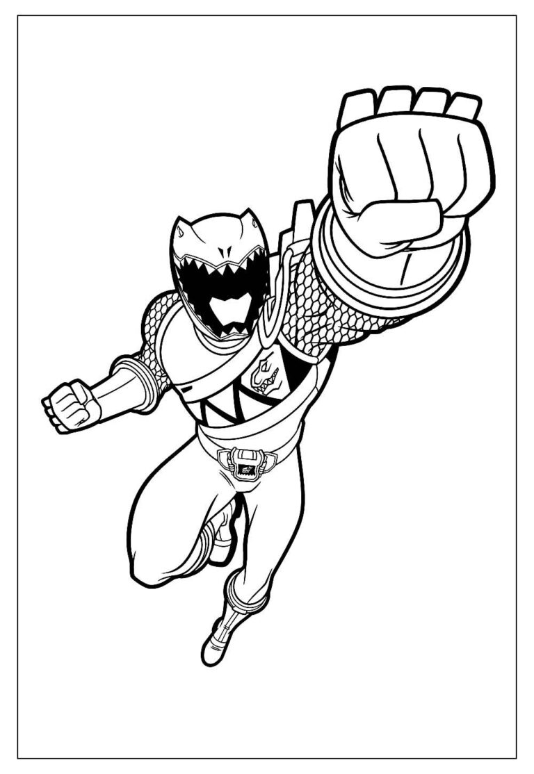 Desenhos dos Power Rangers - Modelos para Colorir