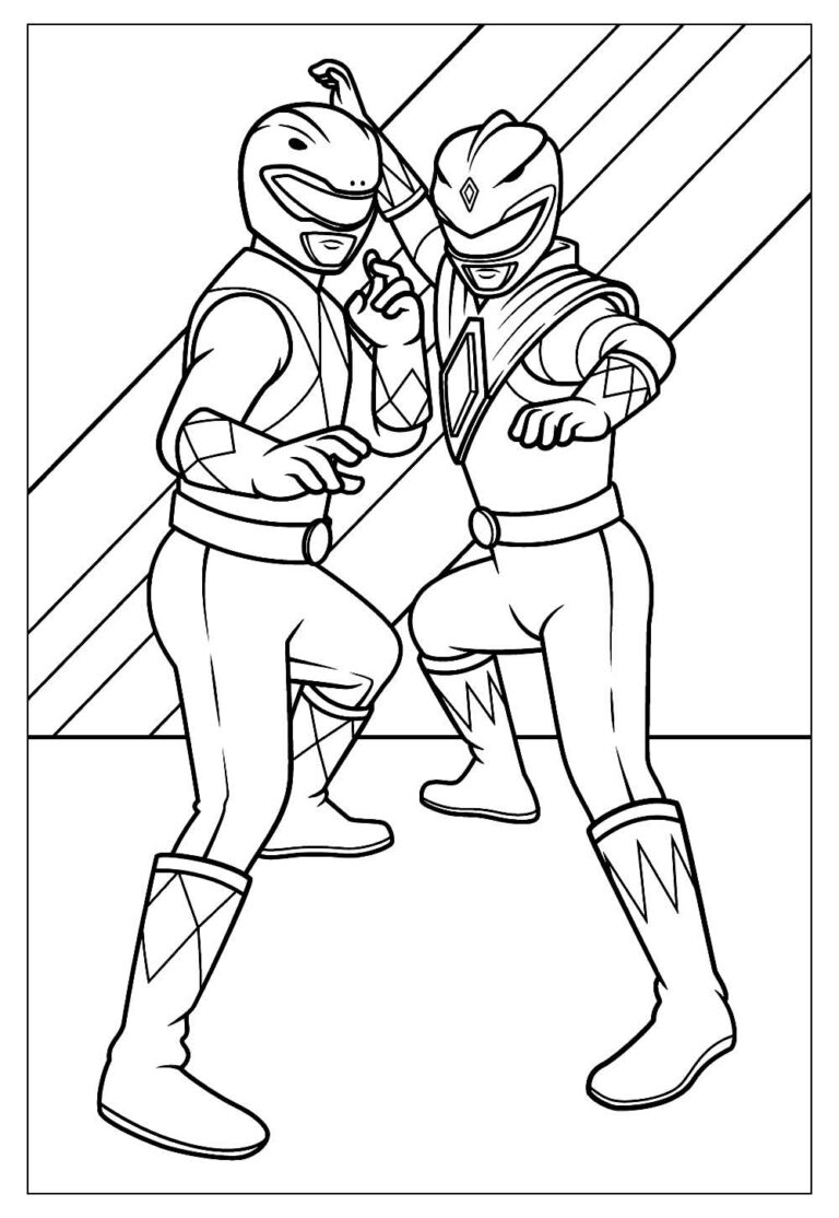 Desenhos dos Power Rangers - Modelos para Colorir