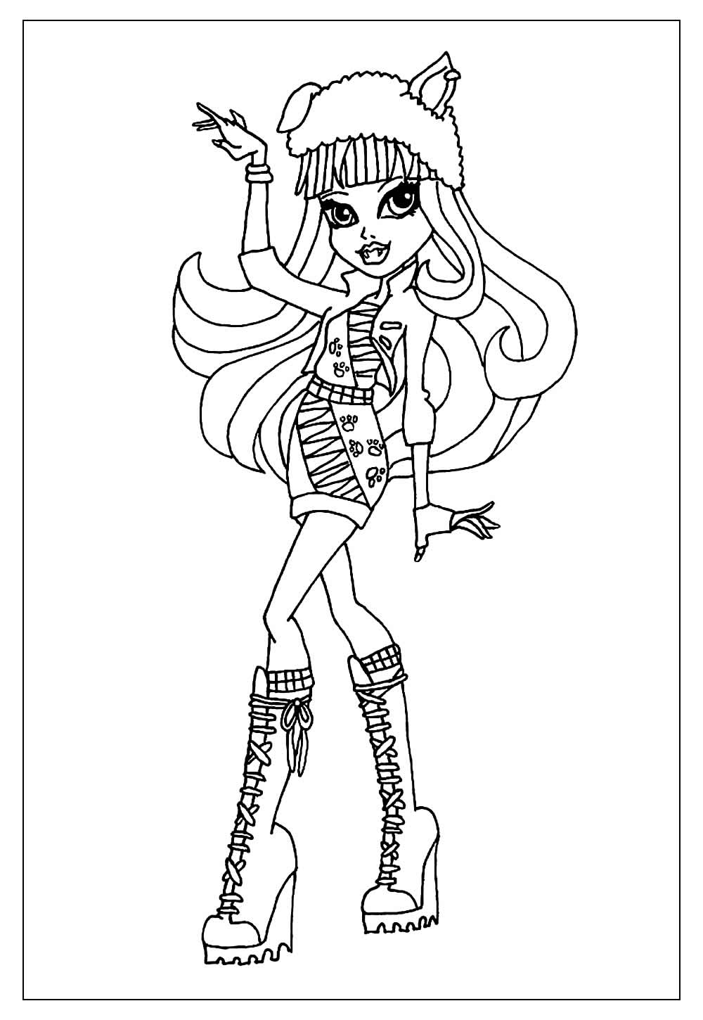 Desenhos da Monster High para Colorir e Pintar