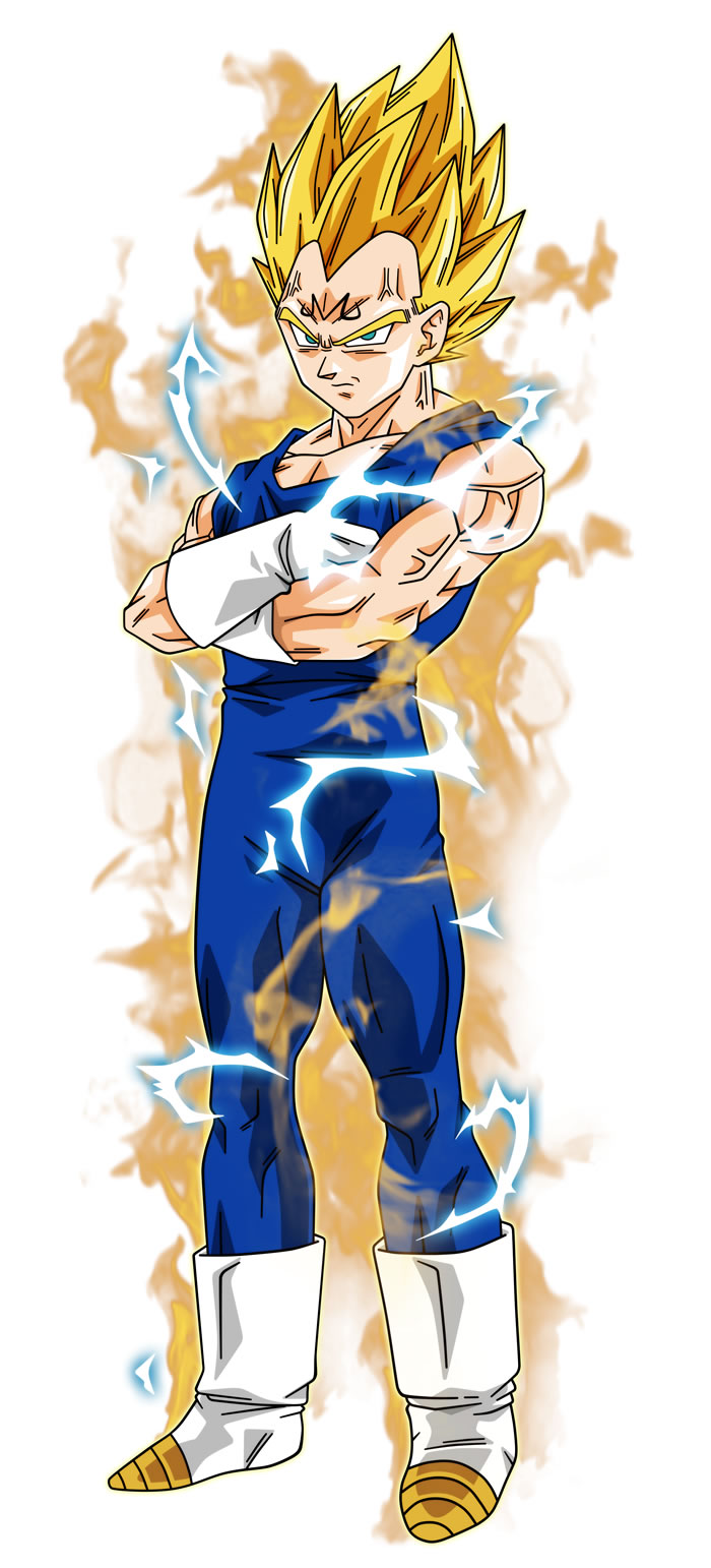 Desenhos do Vegeta para Colorir e Pintar - Tudo Para Colorir