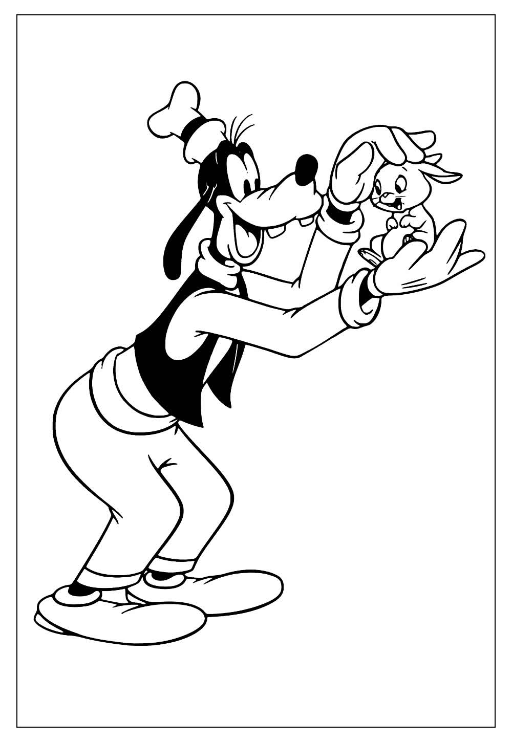 Desenhos do Pateta para Colorir e Pintar - Tudo Para Colorir