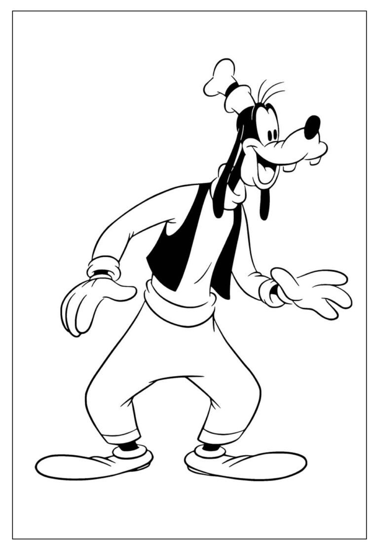 Desenhos do Pateta para Colorir e Pintar - Tudo Para Colorir