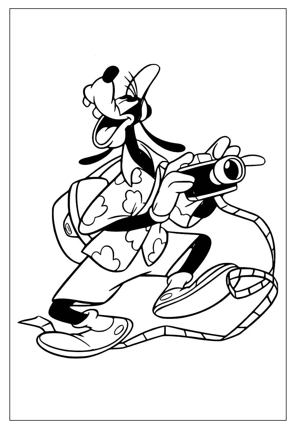 Desenhos do Pateta para Colorir e Pintar - Tudo Para Colorir