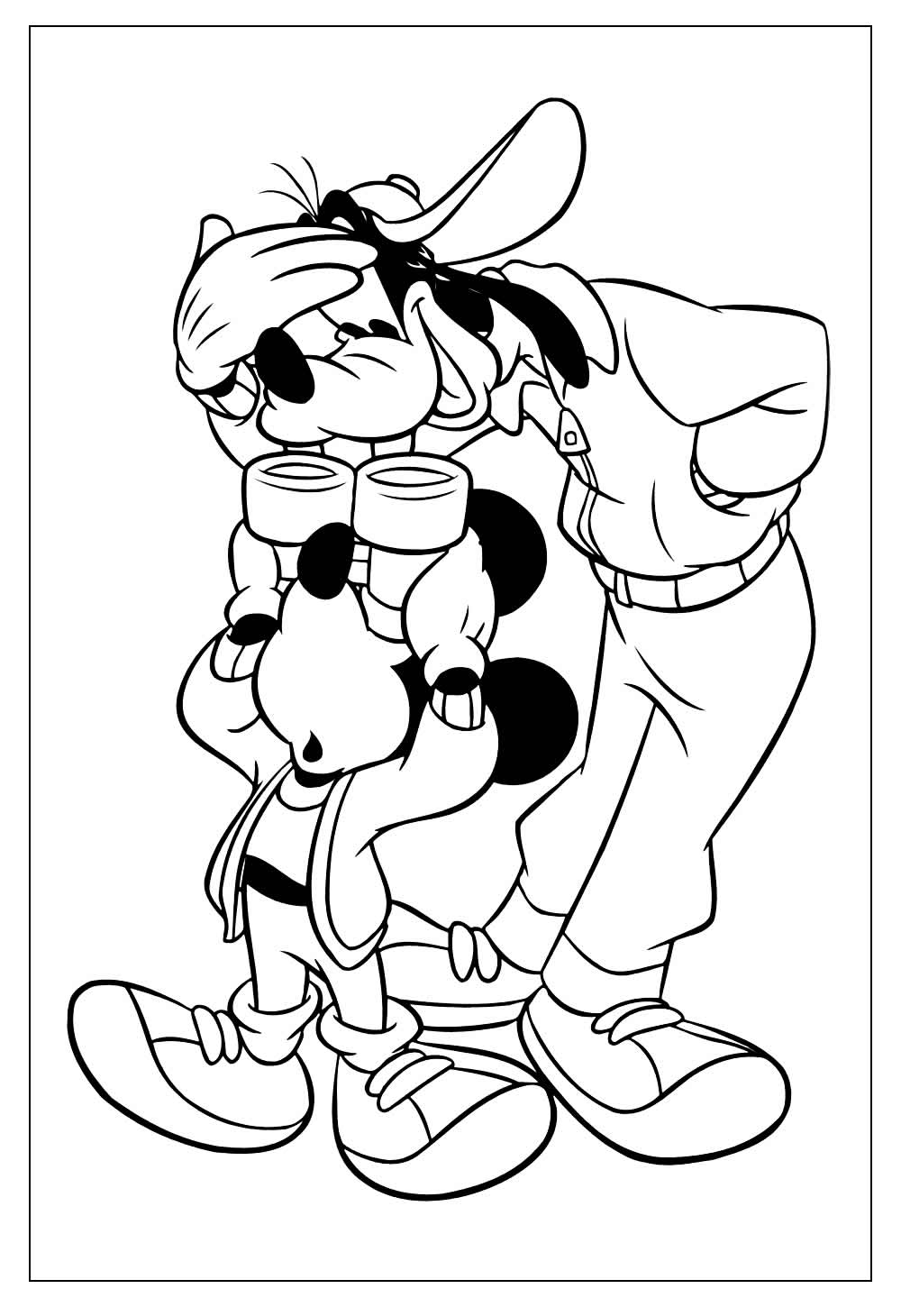 Desenhos do Pateta para Colorir e Pintar - Tudo Para Colorir