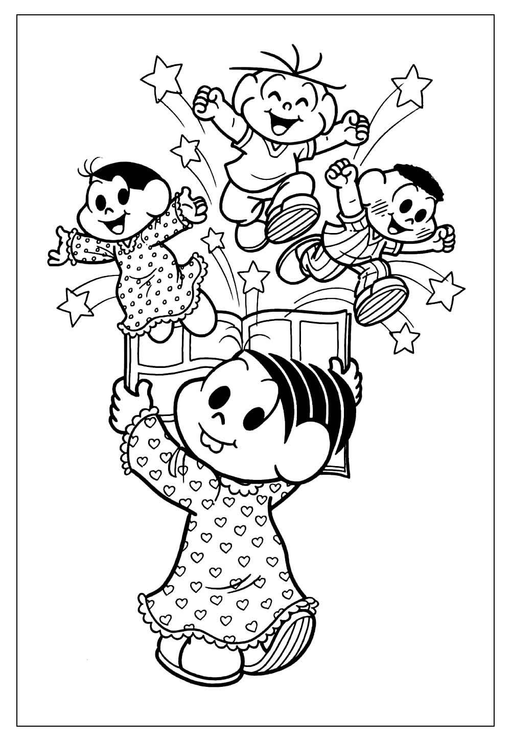 Desenhos da Mônica para Colorir e Imprimir - Tudo Para Colorir