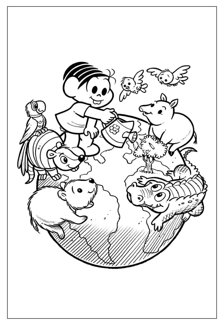 Desenhos da Mônica para Colorir e Imprimir - Tudo Para Colorir