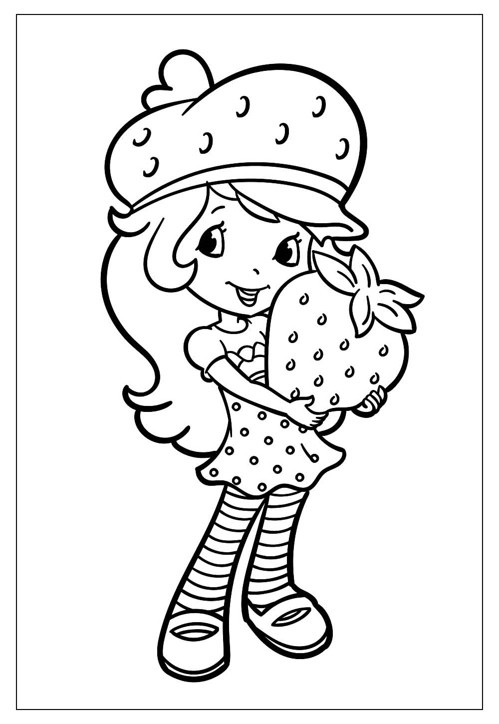 Desenhos da Moranguinho para Colorir e Imprimir