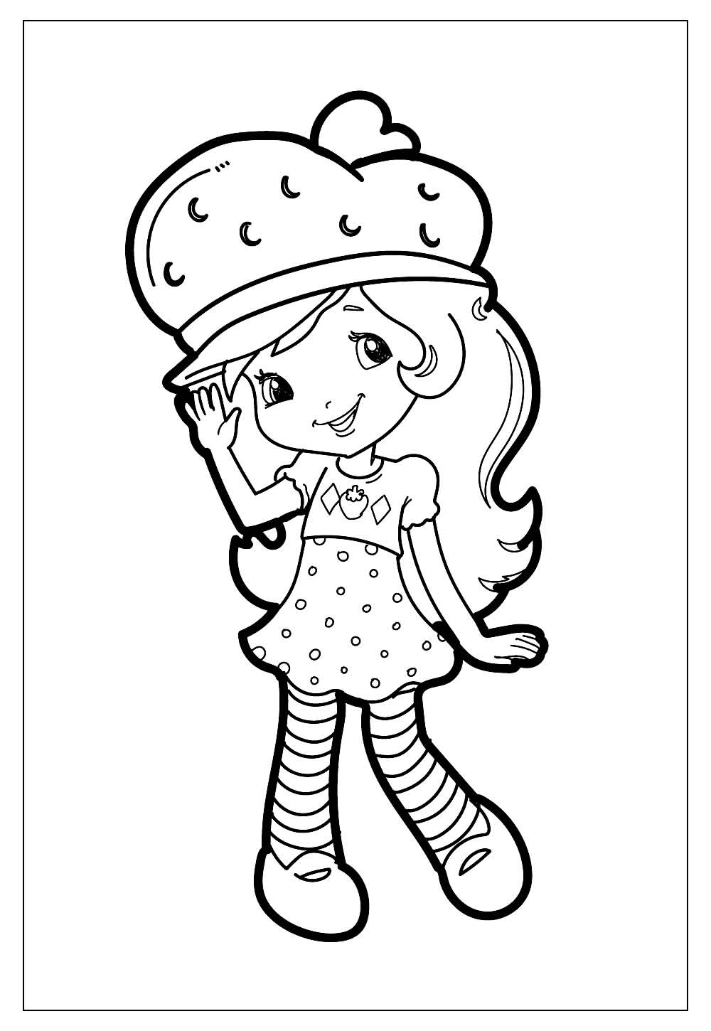 Desenhos da Moranguinho para Colorir e Imprimir