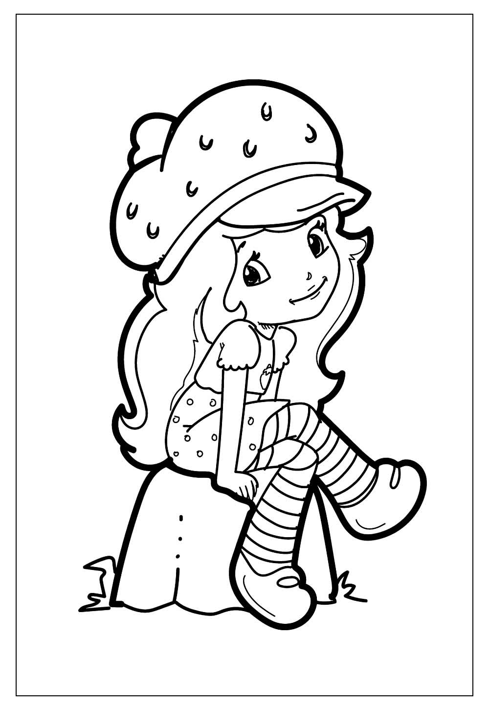 Desenhos da Moranguinho para Colorir e Imprimir