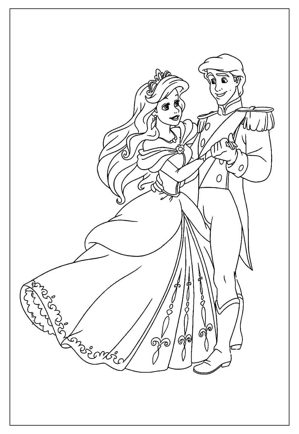 Desenhos da Princesa Ariel para Colorir - Tudo Para Colorir