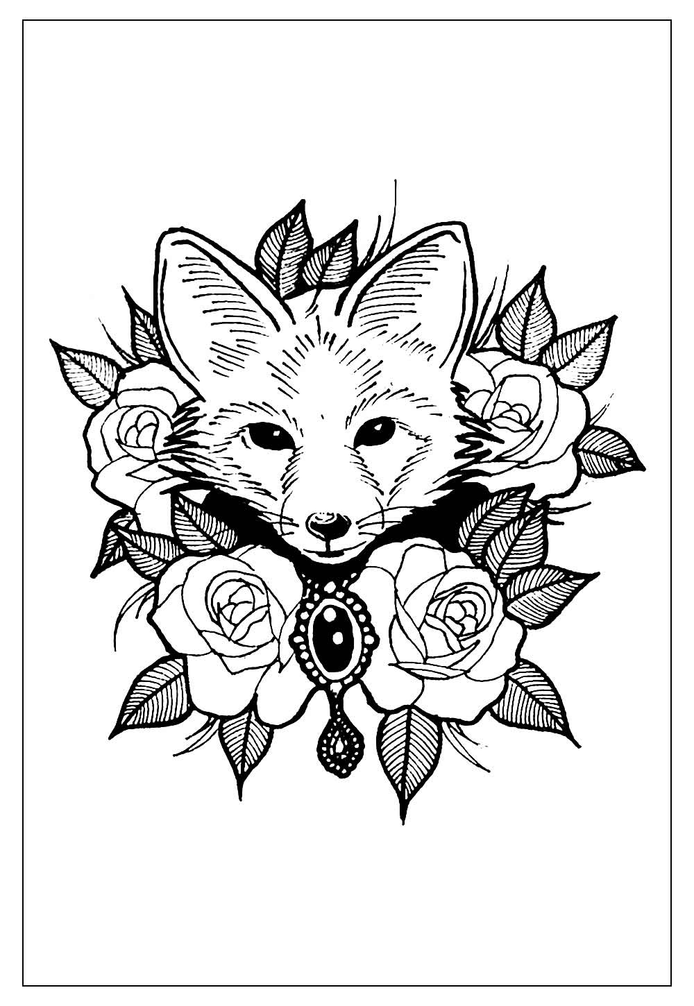 Desenhos de Raposa para Colorir e Imprimir - Tudo Para Colorir