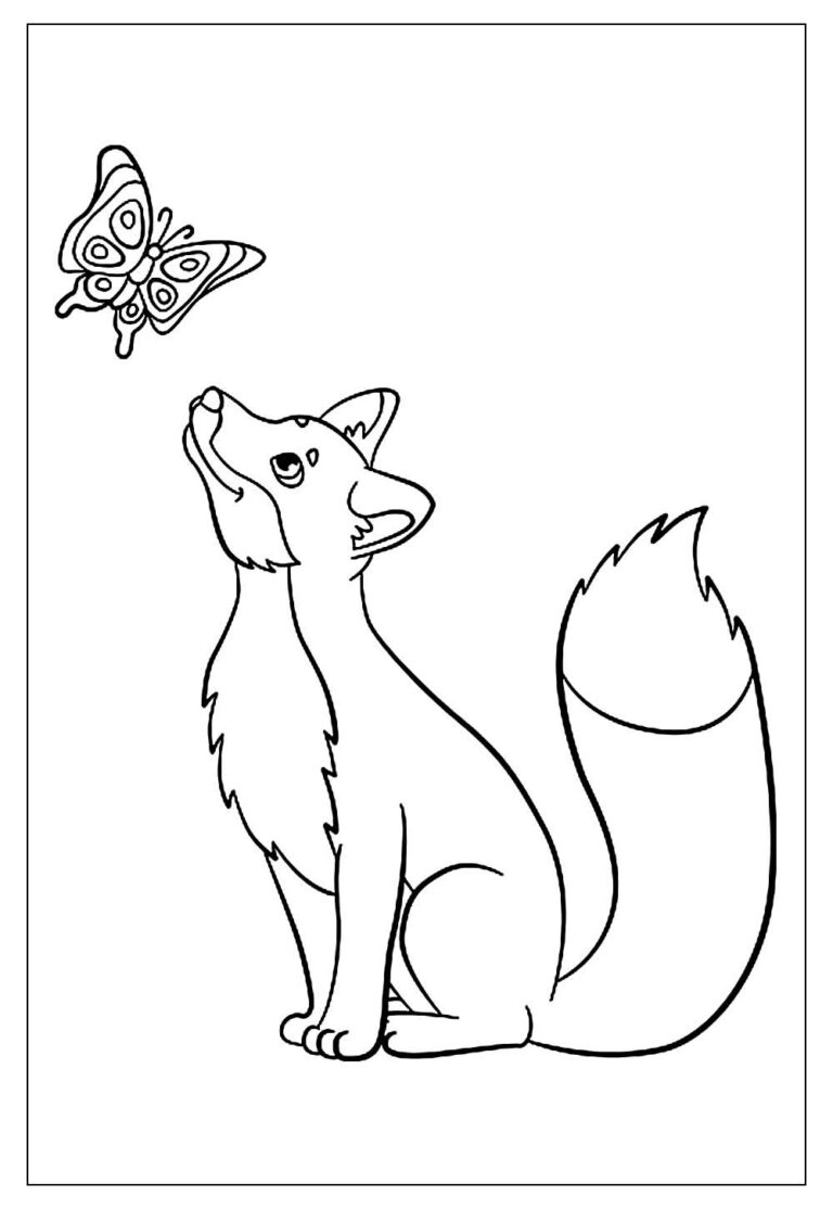 Desenhos de Raposa para Colorir e Imprimir - Tudo Para Colorir