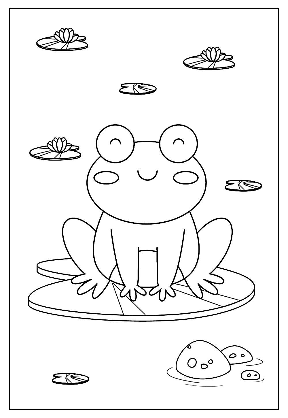 Desenhos de Sapo para Colorir e Imprimir - Tudo Para Colorir