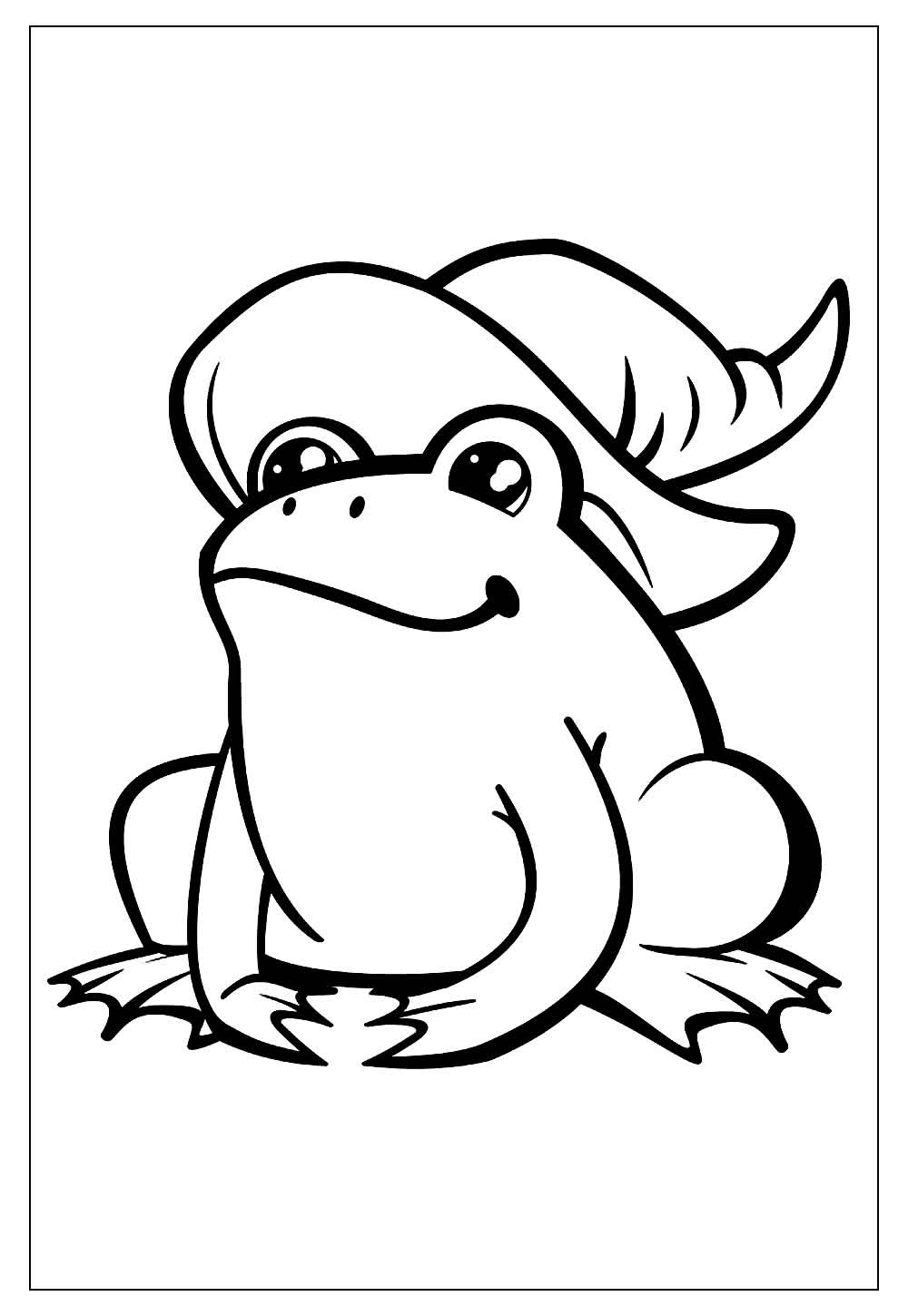 Desenhos de Sapo para Colorir e Imprimir - Tudo Para Colorir