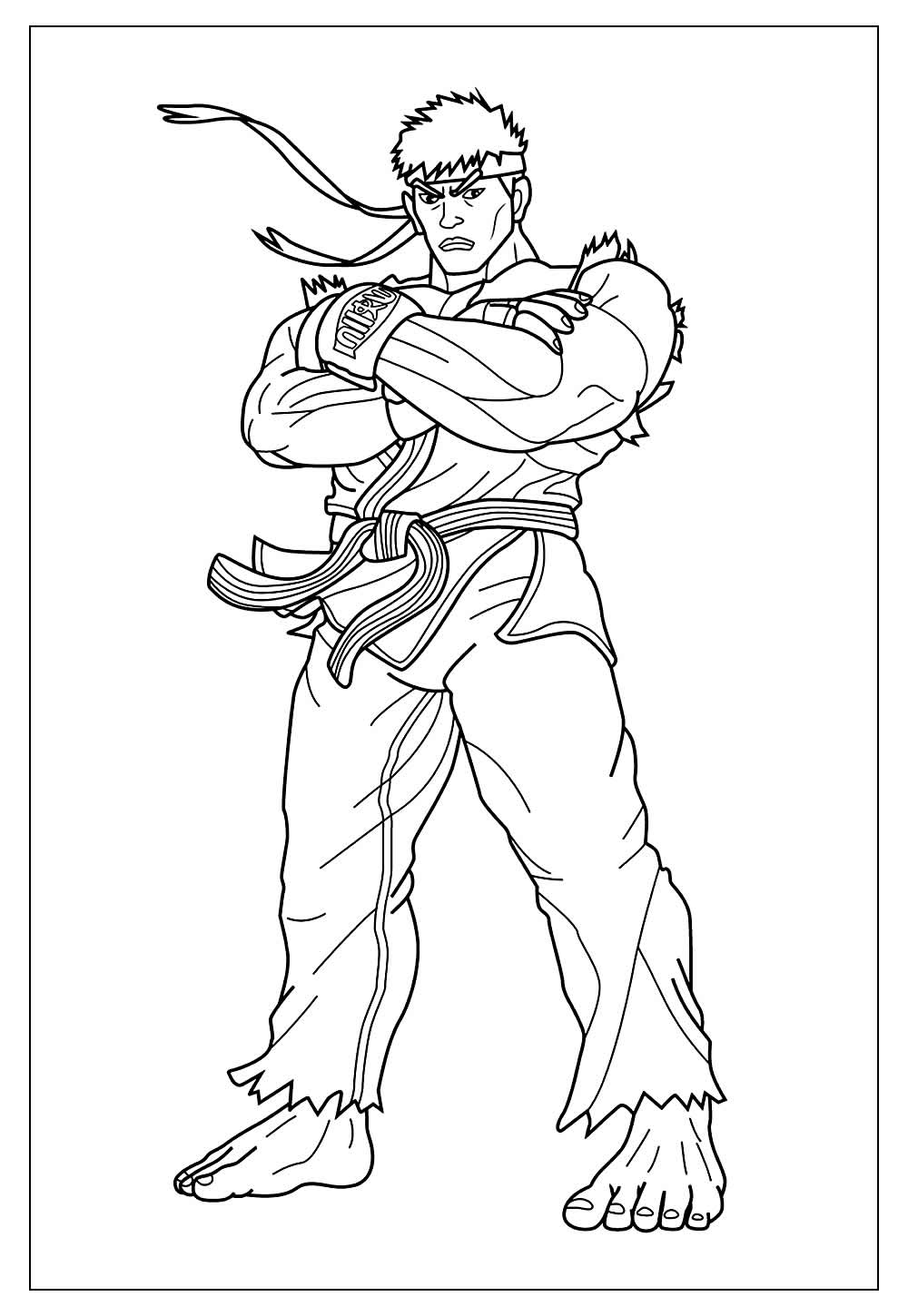 Desenhos de Street Fighter para Colorir e Pintar