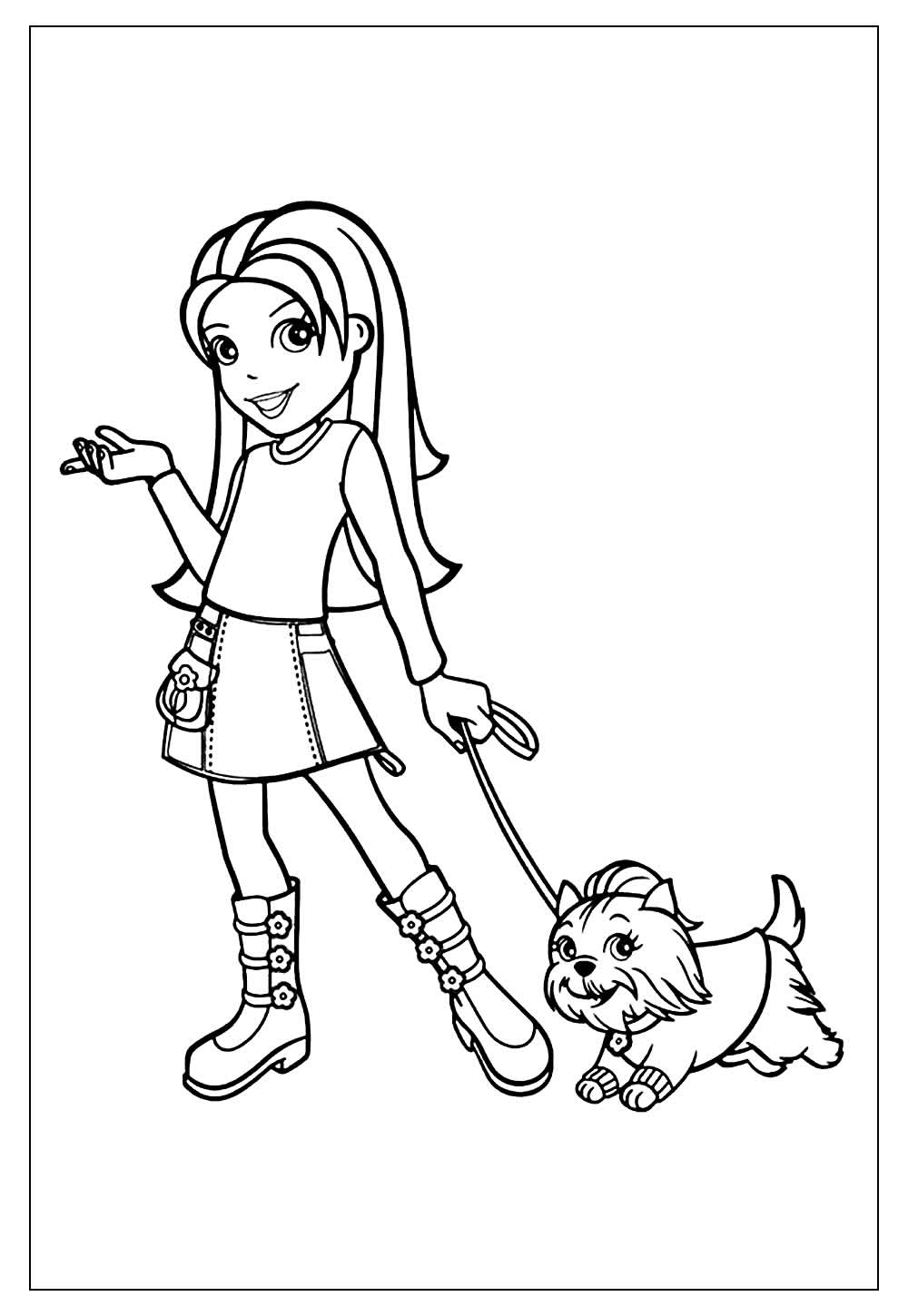 Desenhos da Polly Pocket para Colorir e Imprimir