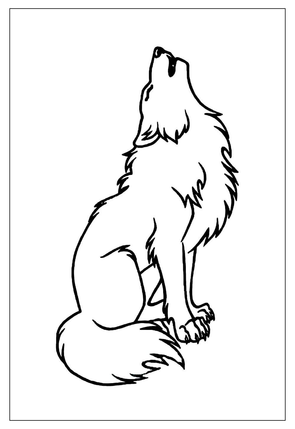 Desenhos de Lobo para Colorir e Imprimir - Tudo Para Colorir