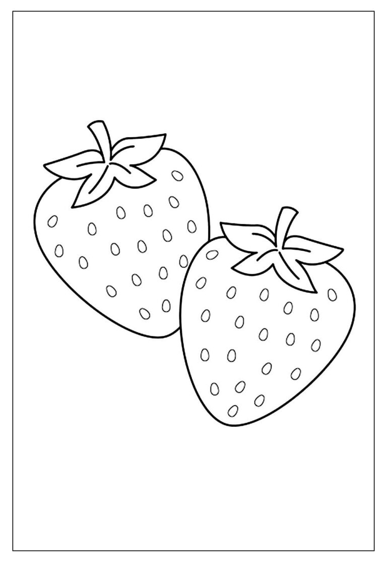 Desenhos de Morango para Colorir e Imprimir - Tudo Para Colorir