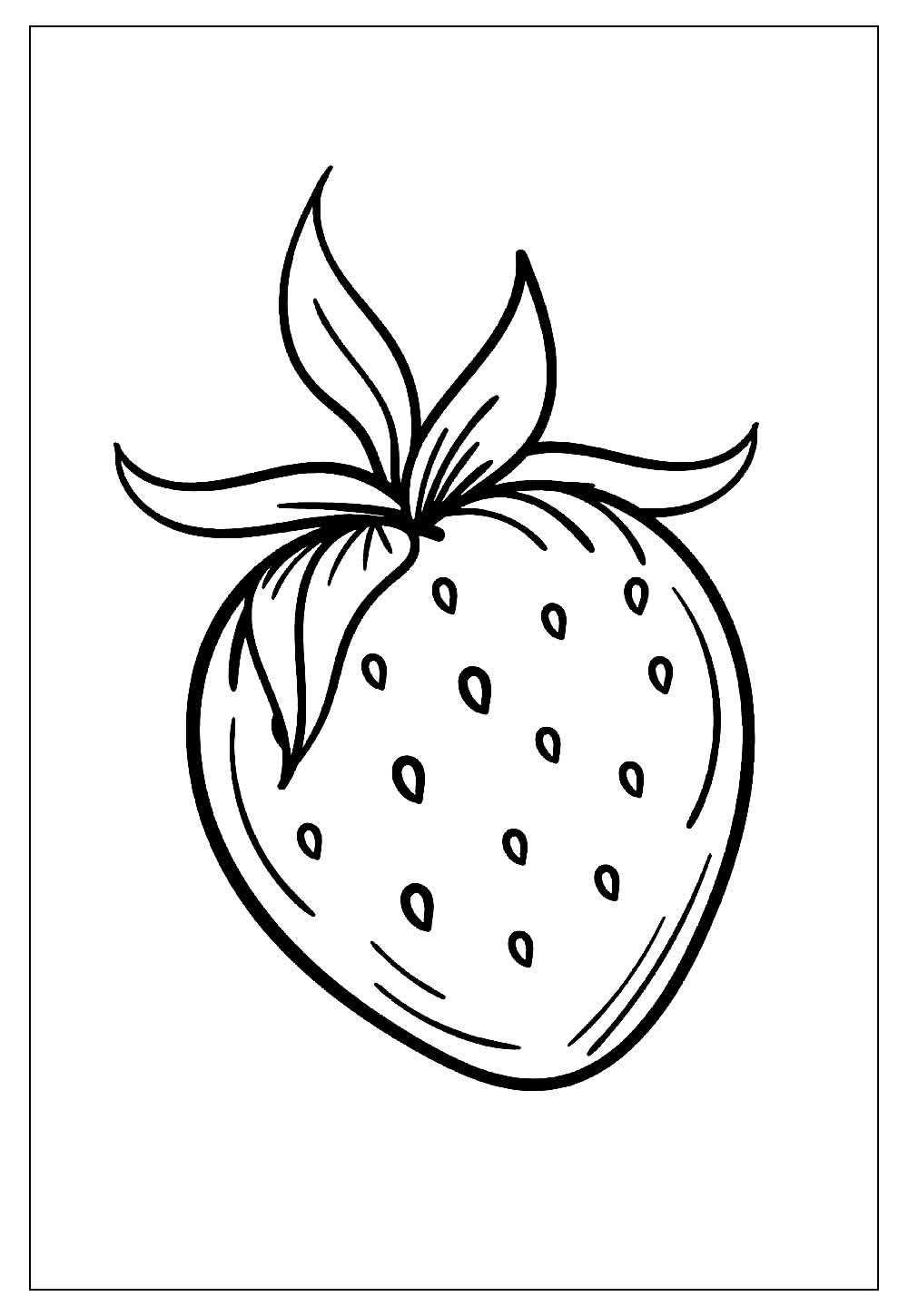 Desenhos de Morango para Colorir e Imprimir - Tudo Para Colorir