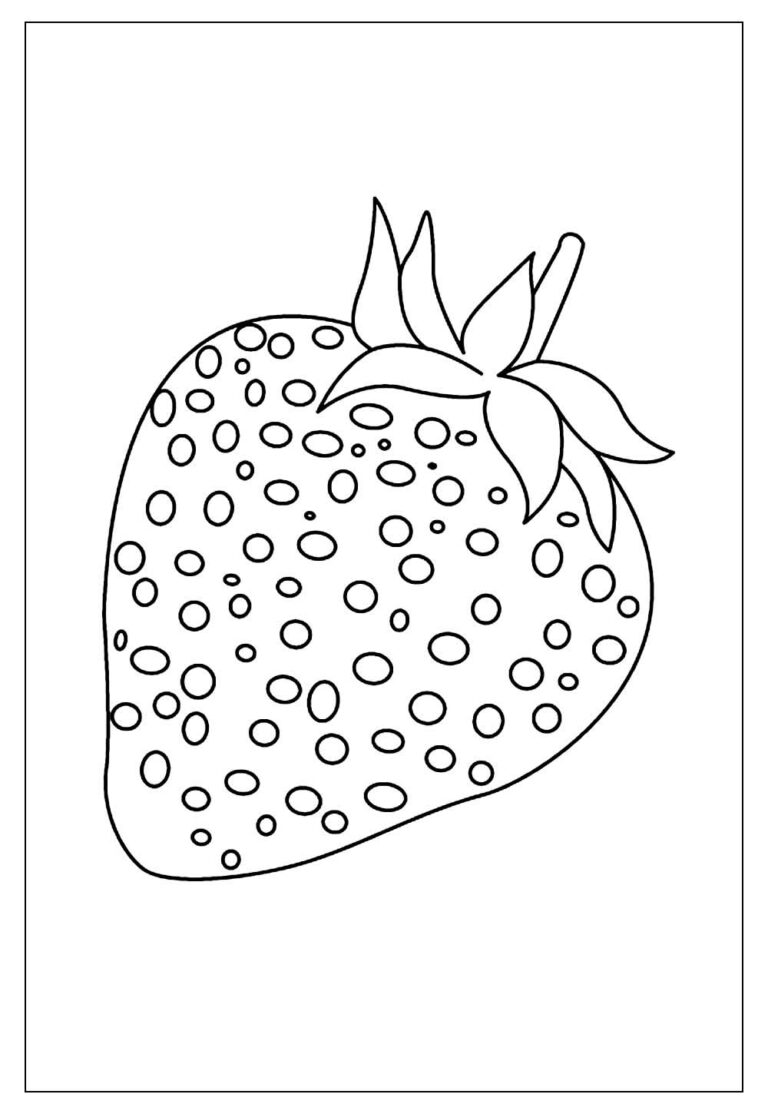Desenhos de Morango para Colorir e Imprimir - Tudo Para Colorir