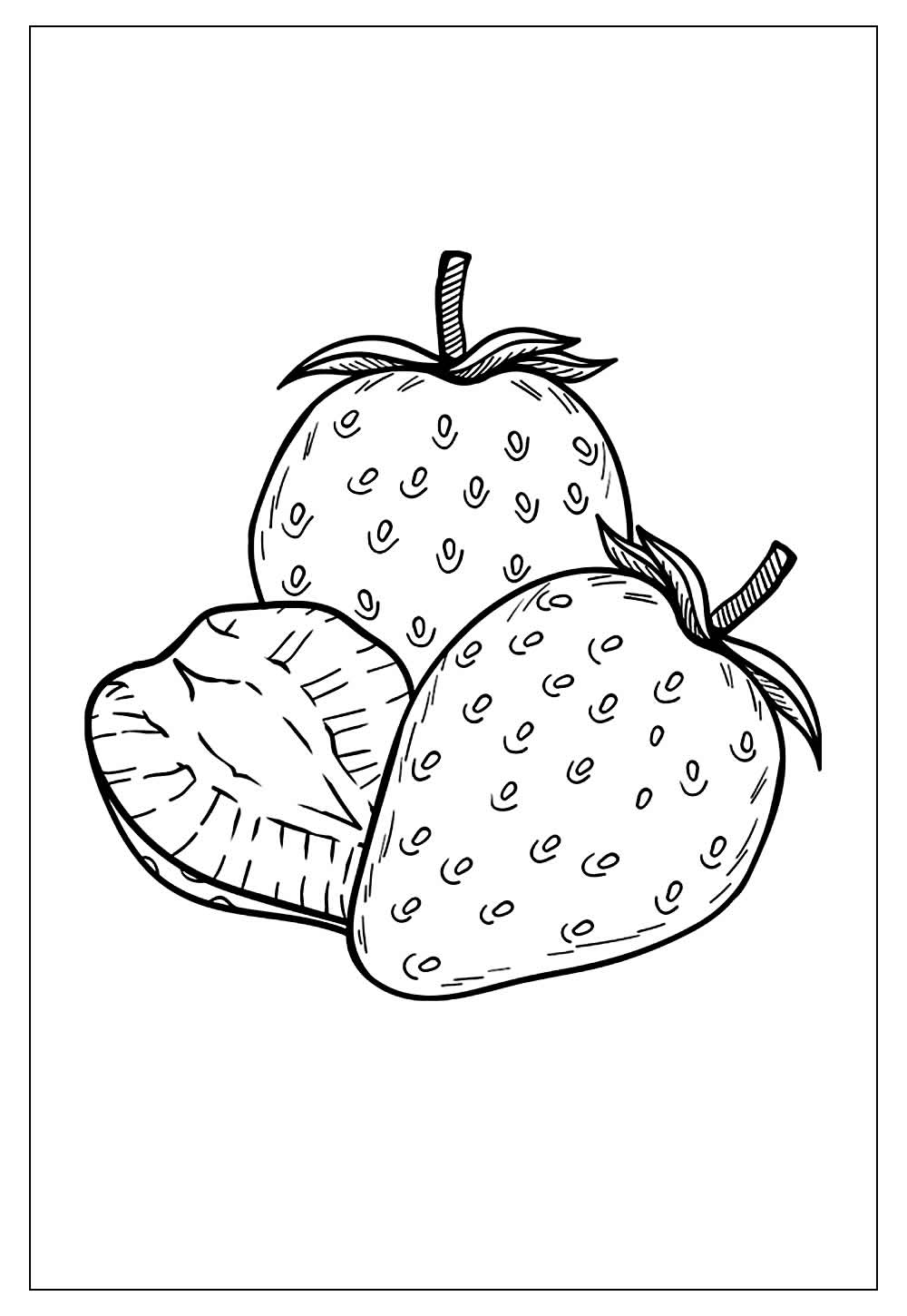 Desenhos de Morango para Colorir e Imprimir - Tudo Para Colorir