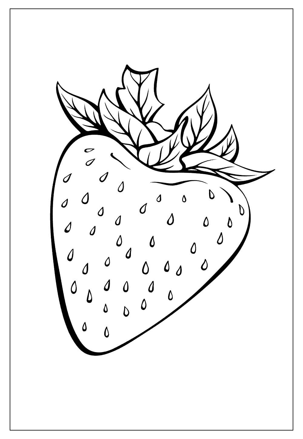 Desenhos de Morango para Colorir e Imprimir - Tudo Para Colorir
