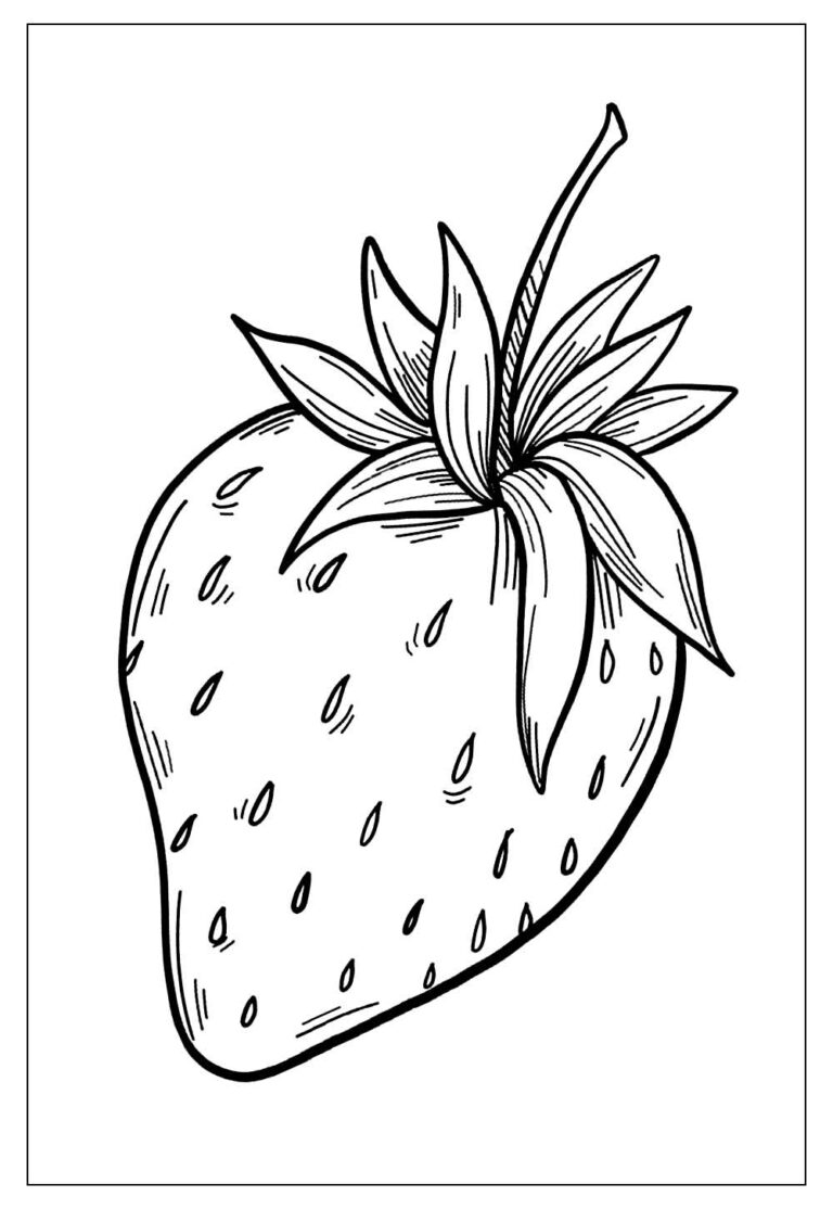 Desenhos de Morango para Colorir e Imprimir - Tudo Para Colorir