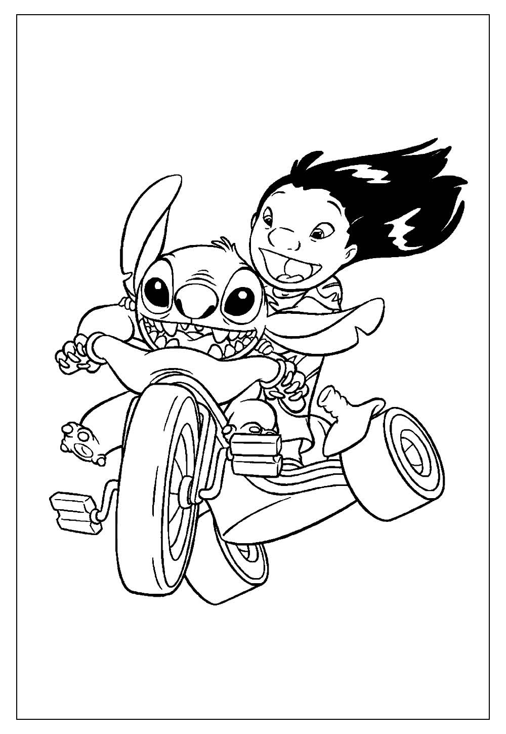 Desenhos de Stitch para Imprimir e Colorir - Tudo Para Colorir