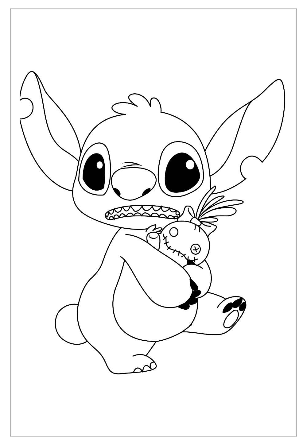 Desenhos de Stitch para Imprimir e Colorir - Tudo Para Colorir