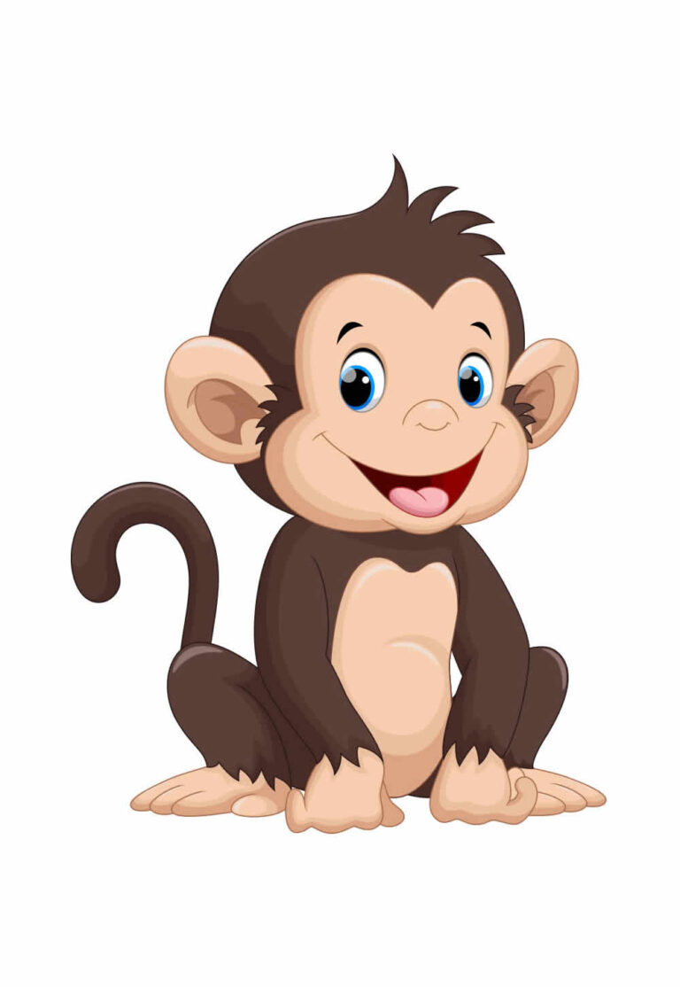 Desenhos de Macaco para Colorir e Pintar - Tudo Para Colorir