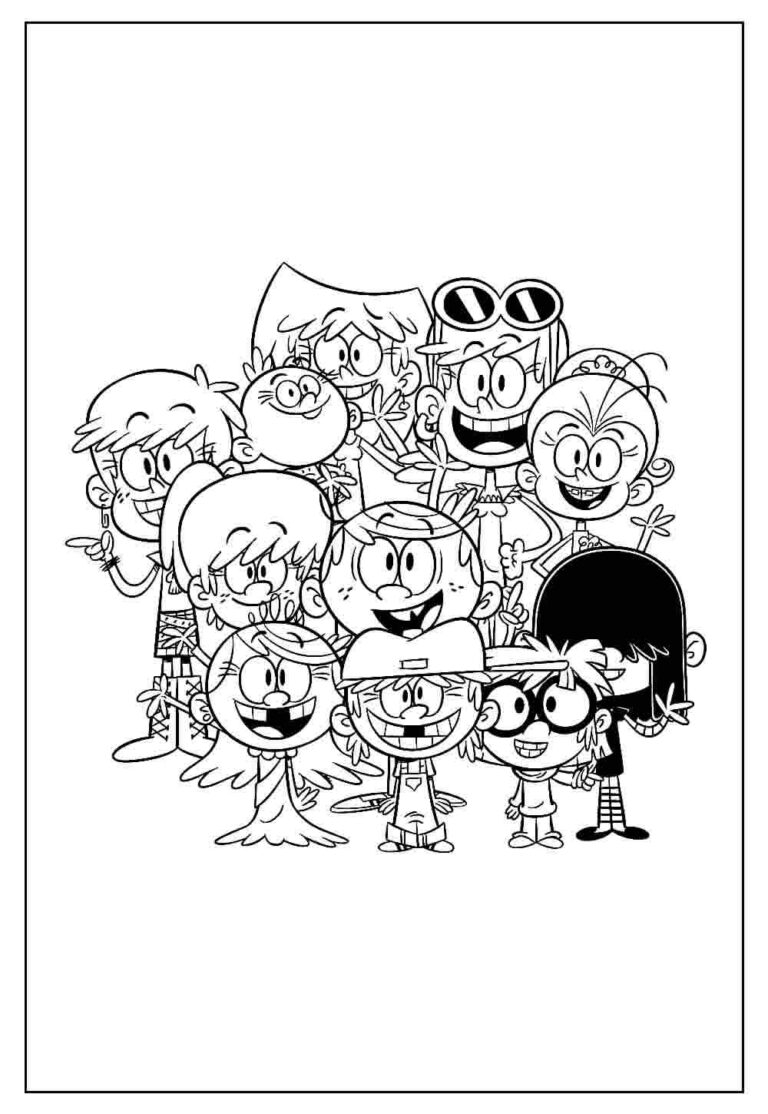 Desenhos de The Loud House para Colorir e Pintar - Tudo Para Colorir