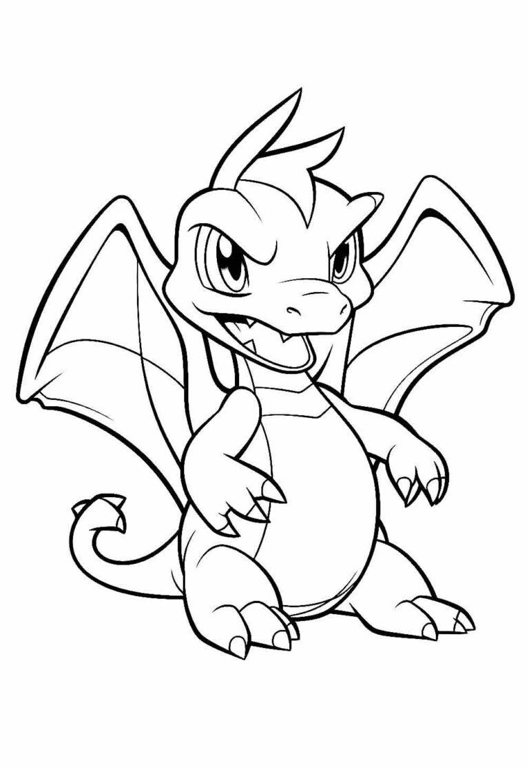 Desenhos de Charizard para Colorir e Pintar - Tudo Para Colorir