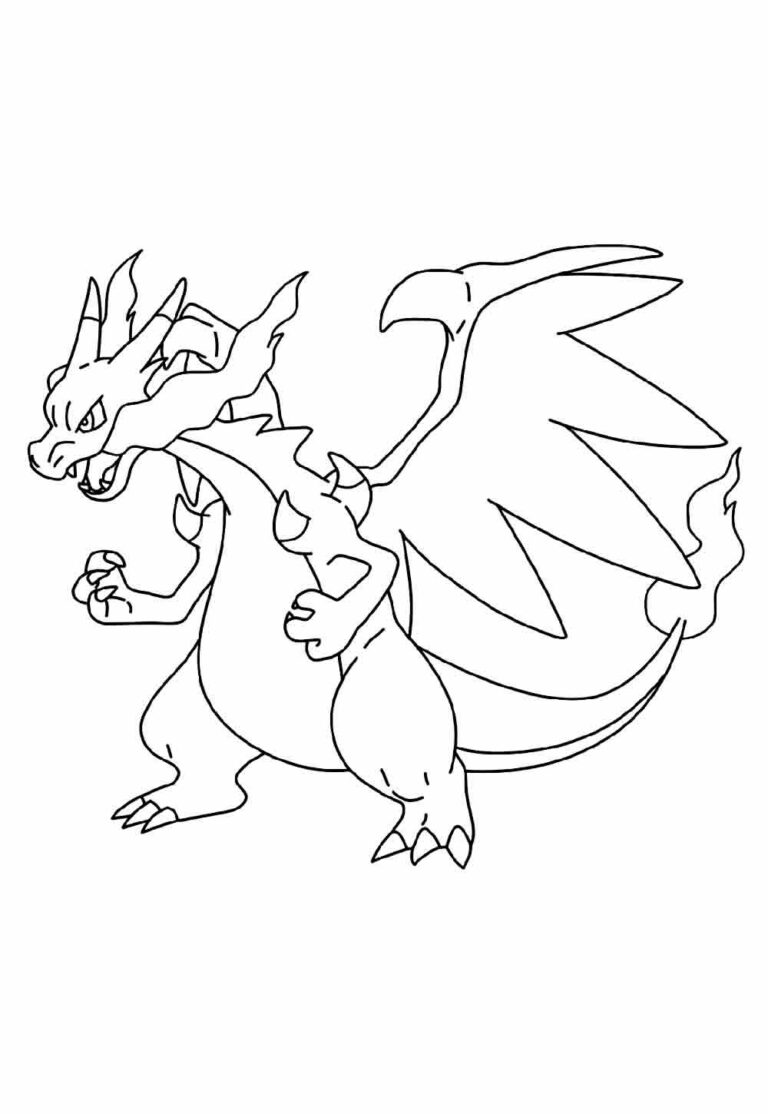 Desenhos de Charizard para Colorir e Pintar - Tudo Para Colorir