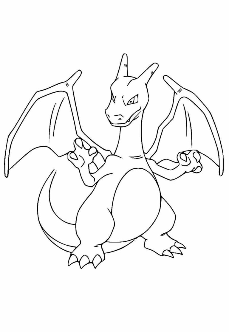 Desenhos de Charizard para Colorir e Pintar - Tudo Para Colorir