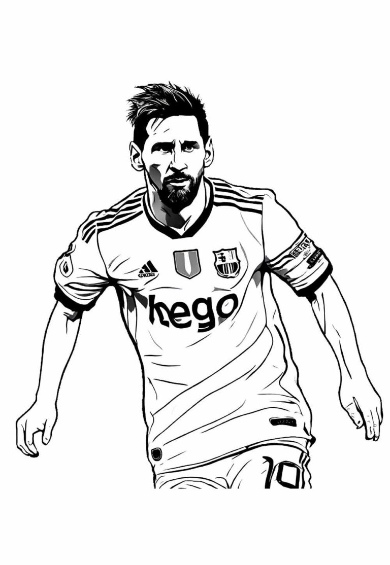 Desenhos de Messi para Colorir e Imprimir - Tudo Para Colorir