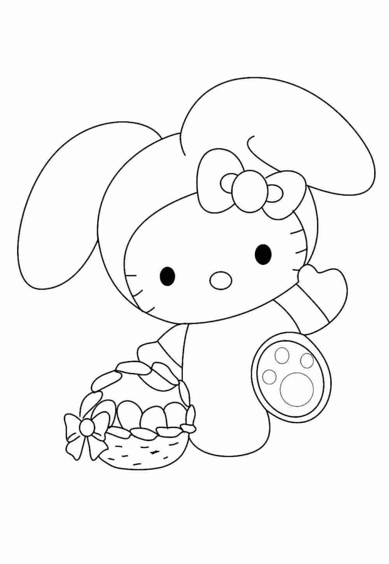 Desenhos da Hello Kitty para Colorir e Pintar - Tudo Para Colorir