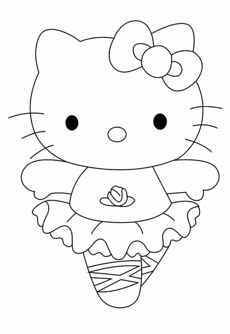 Desenhos da Hello Kitty para Colorir e Pintar - Tudo Para Colorir