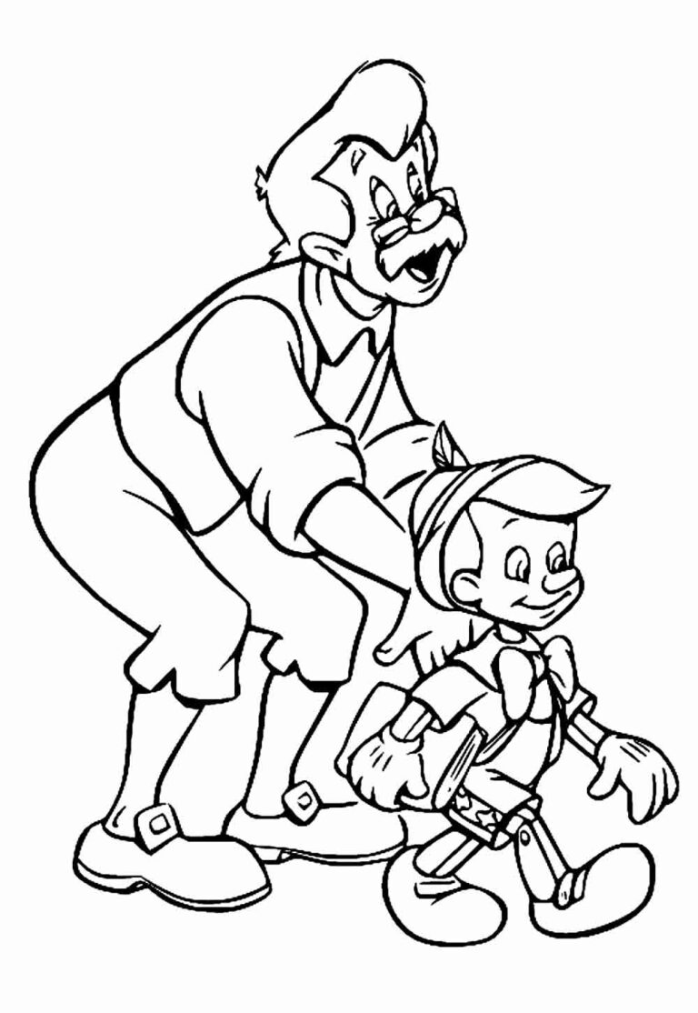 Desenhos de Pinóquio para Colorir e Pintar - Tudo Para Colorir