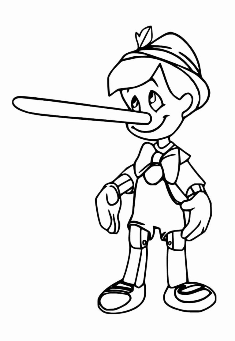Desenhos de Pinóquio para Colorir e Pintar - Tudo Para Colorir