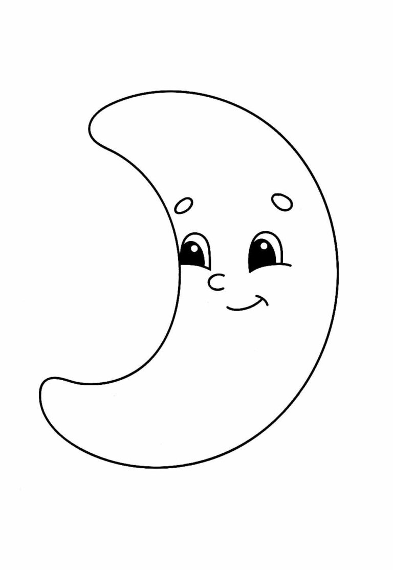 Desenhos de Lua para Colorir e Pintar - Tudo Para Colorir