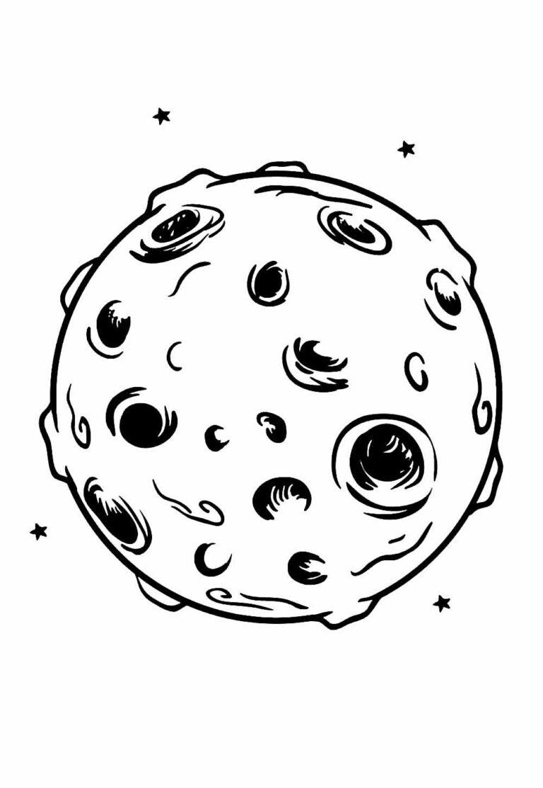 Desenhos de Lua para Colorir e Pintar - Tudo Para Colorir