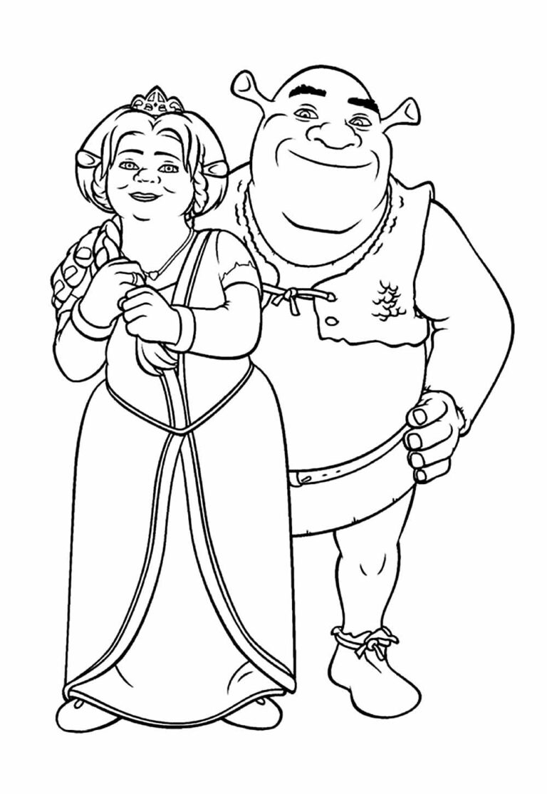 Desenhos do Shrek para Colorir e Pintar - Tudo Para Colorir
