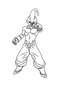 Desenhos de Majin Boo para Colorir e Pintar - Tudo Para Colorir